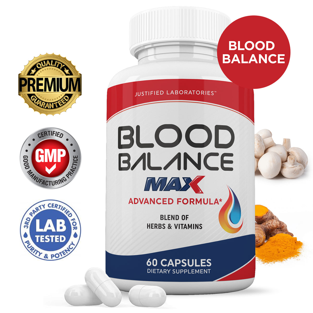 Blood Balance Max Advanced Formula 1295MG – Justified Laboratories