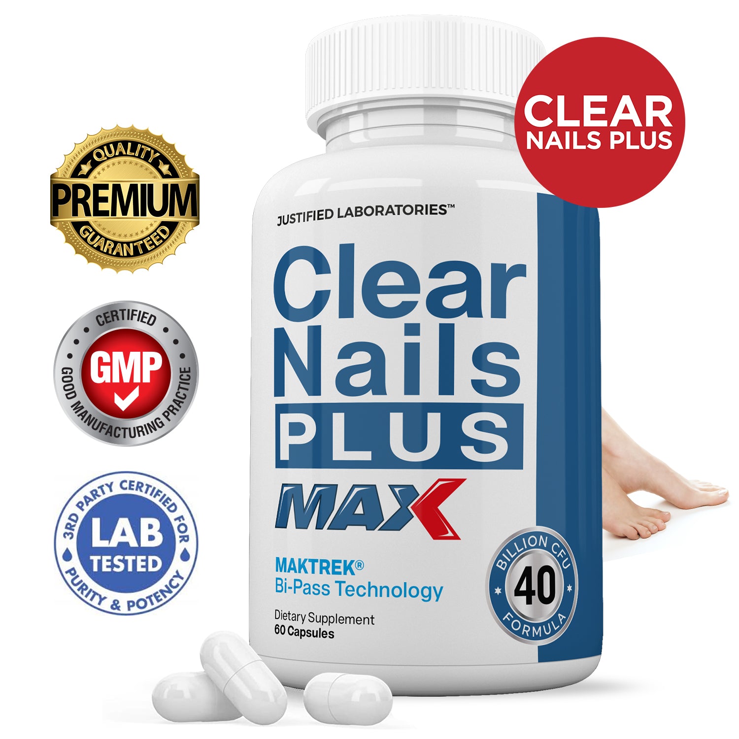 3 X Stronger Clear Nails Plus Max 40 Billion CFU Probiotic – Justified ...
