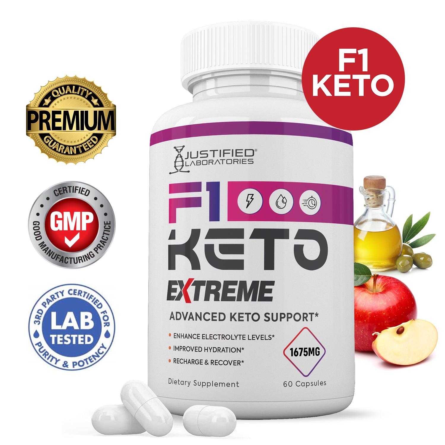 F1 Keto ACV Extreme Pills 1675MG – Justified Laboratories