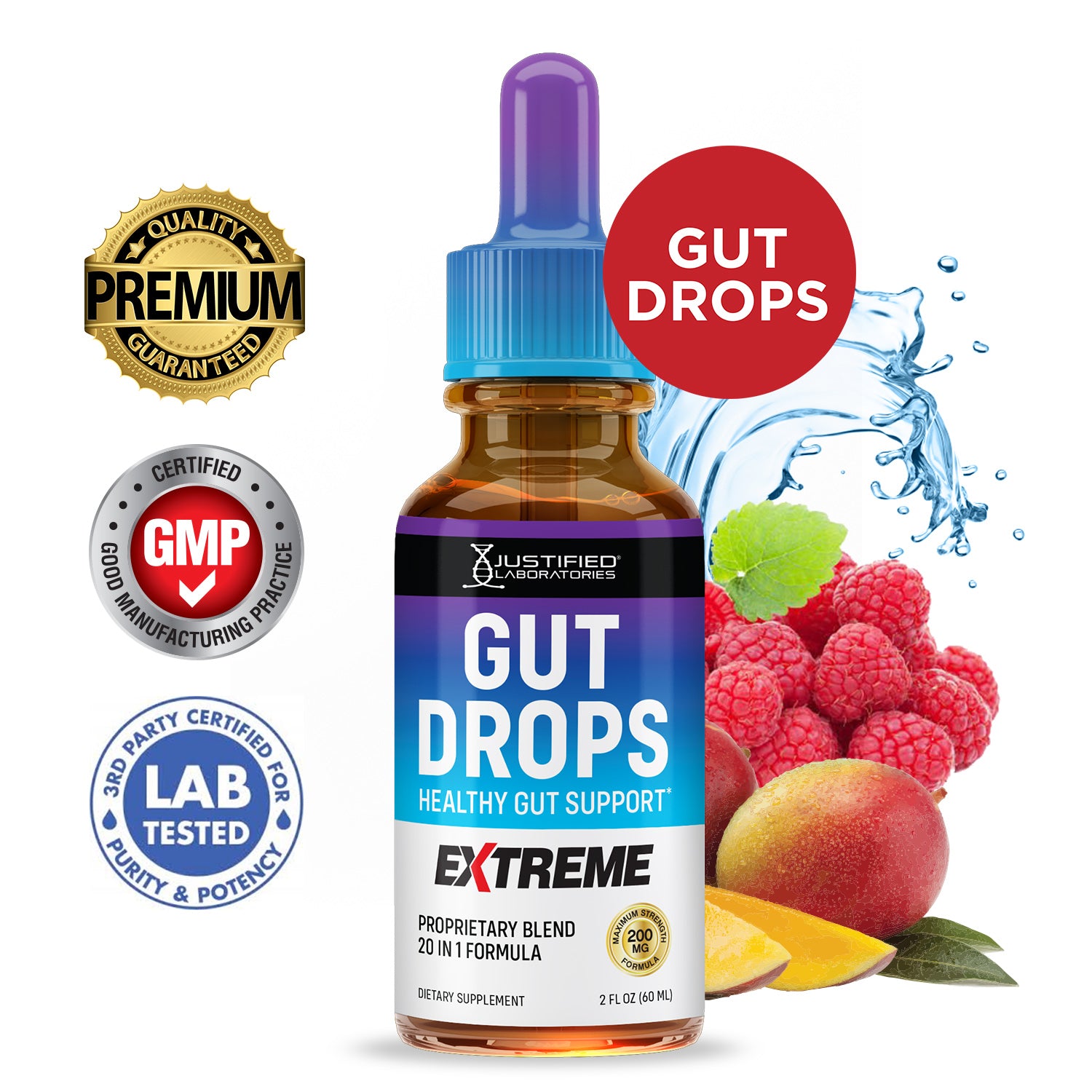 Gut Drops Extreme 200MG – Justified Laboratories