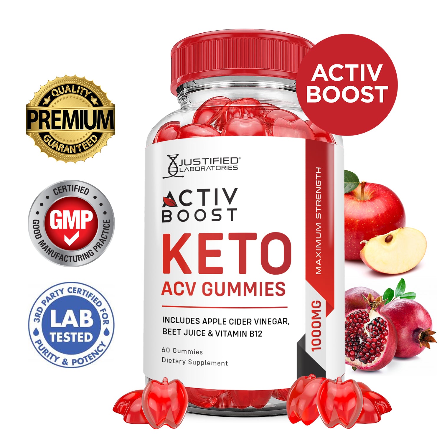 Activ Boost Keto ACV Gummies 1000MG – Justified Laboratories