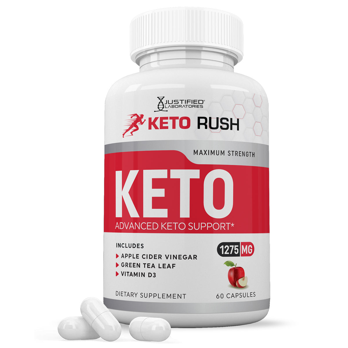 Keto Rush ACV Pills 1275MG – Justified Laboratories