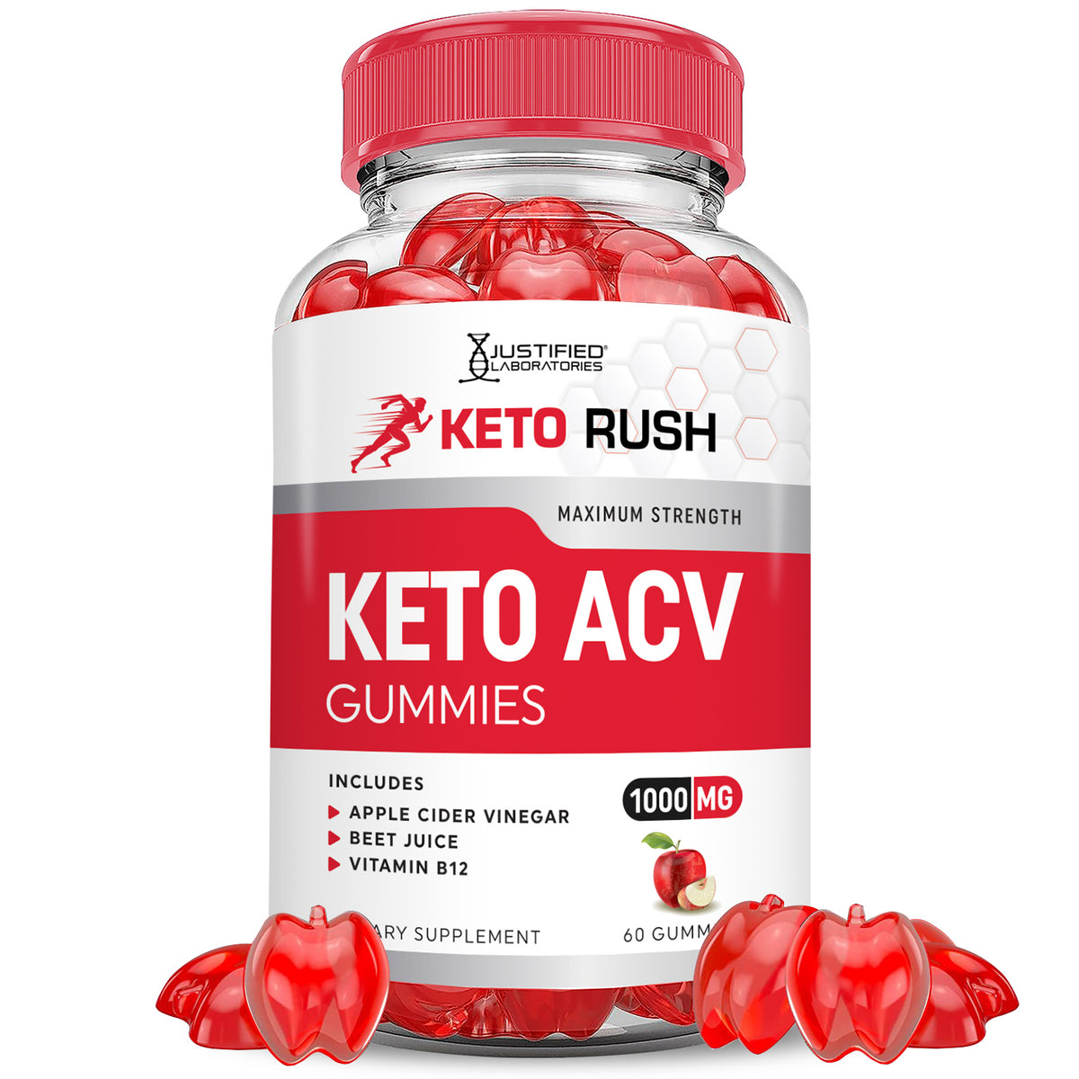 Keto Rush ACV Gummies 1000MG – Justified Laboratories