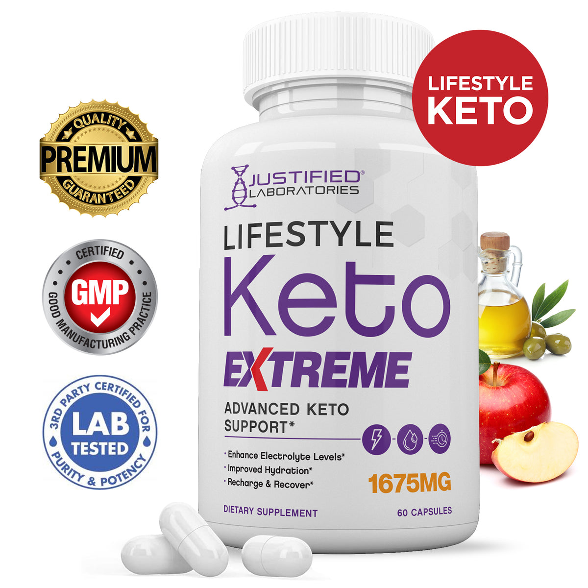 Lifestyle Keto ACV Extreme Pills 1675MG – Justified Laboratories