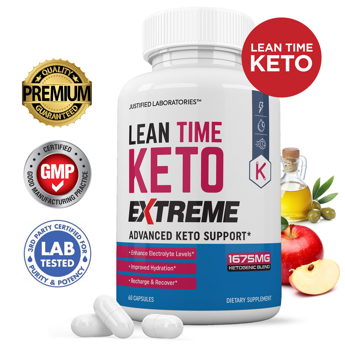 Lean Time Keto ACV Extreme Pills 1675MG – Justified Laboratories