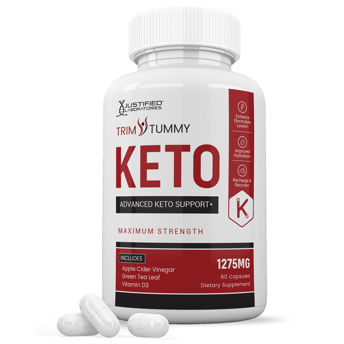 Trim Tummy Keto ACV Pills 1275MG – Justified Laboratories