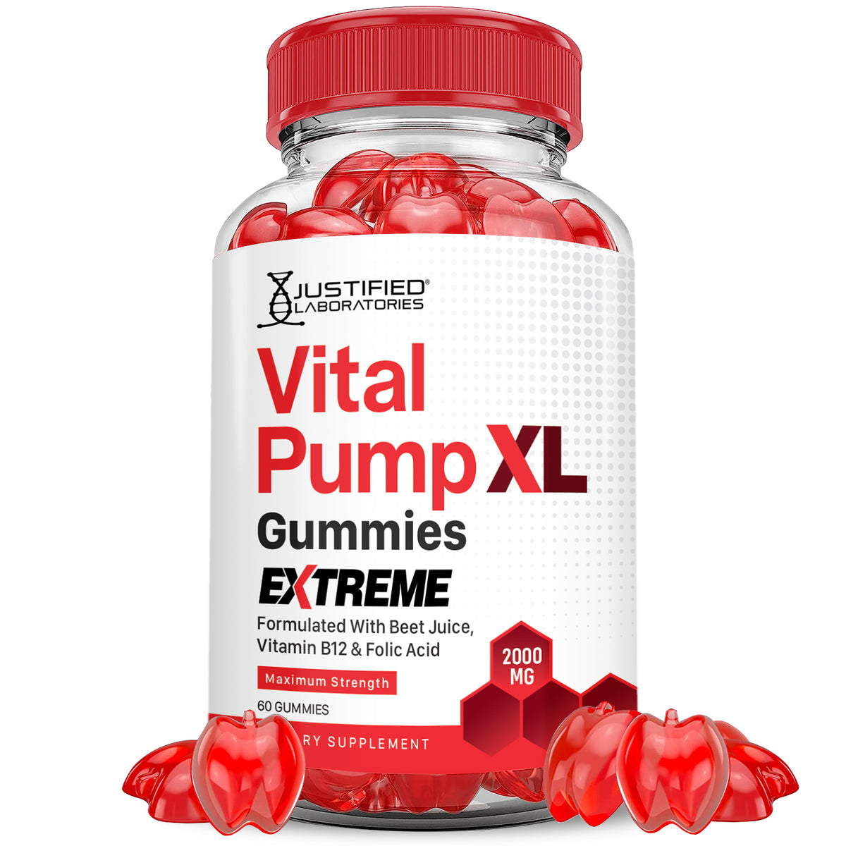 2 x Stronger Vital Pump XL Extreme Performance Gummies 2000MG ...