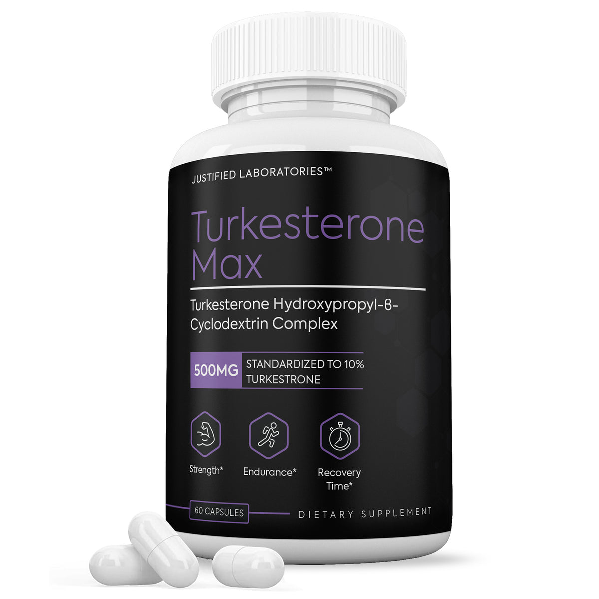 Turkesterone Max 500mg 10% Standardized – Justified Laboratories
